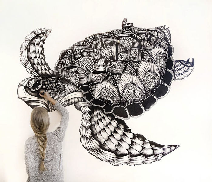 10+ Insanely Detailed Animal Drawings That Will Make You Fall In Love ...