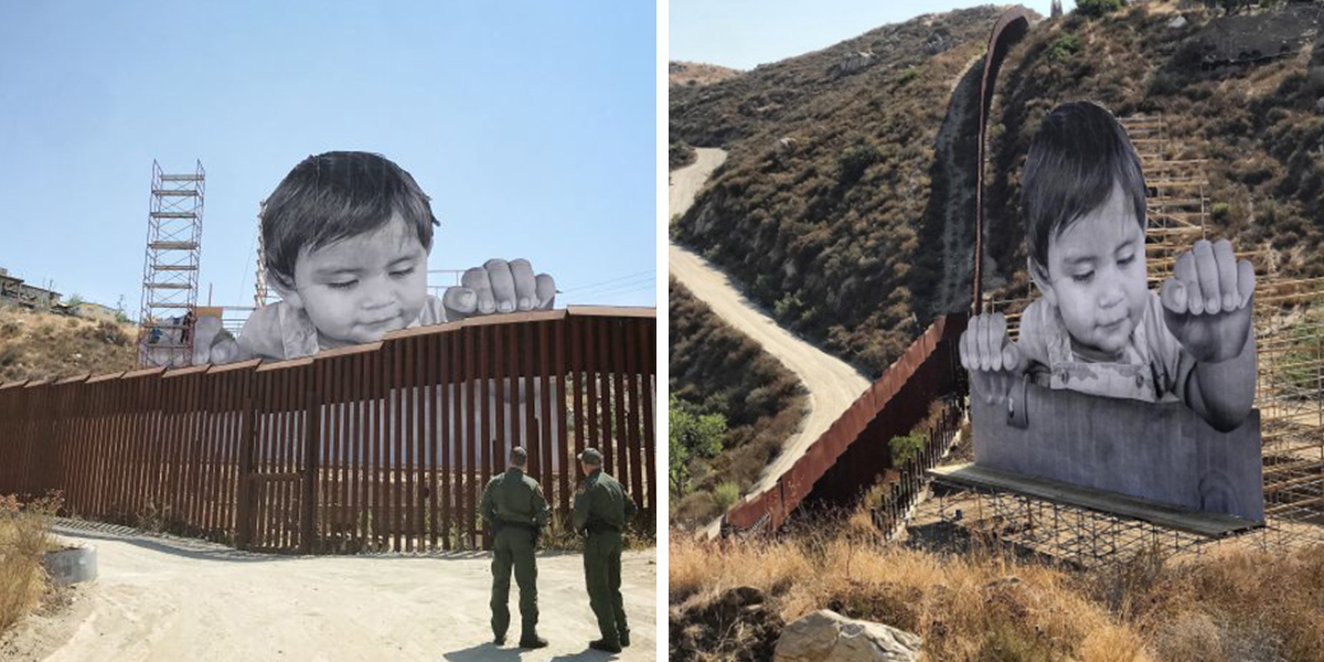 Street Artist JR’s Mexican Border Installation Ends With A Picnic On ...