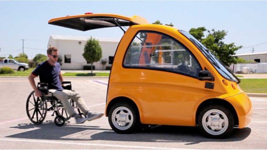 This Wheelchair Accessible Electric Car Allows People To Drive Without ...